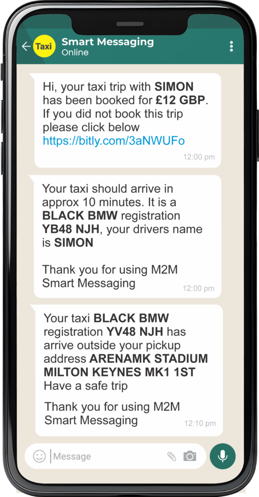Smart Messaging - M2M Taxi SIMs